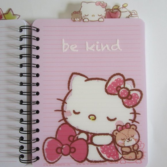 Sanrio | Other | Hello Kitty Pink Sleeping Teddy Bear Sanrio Journals Notebook | Poshmark